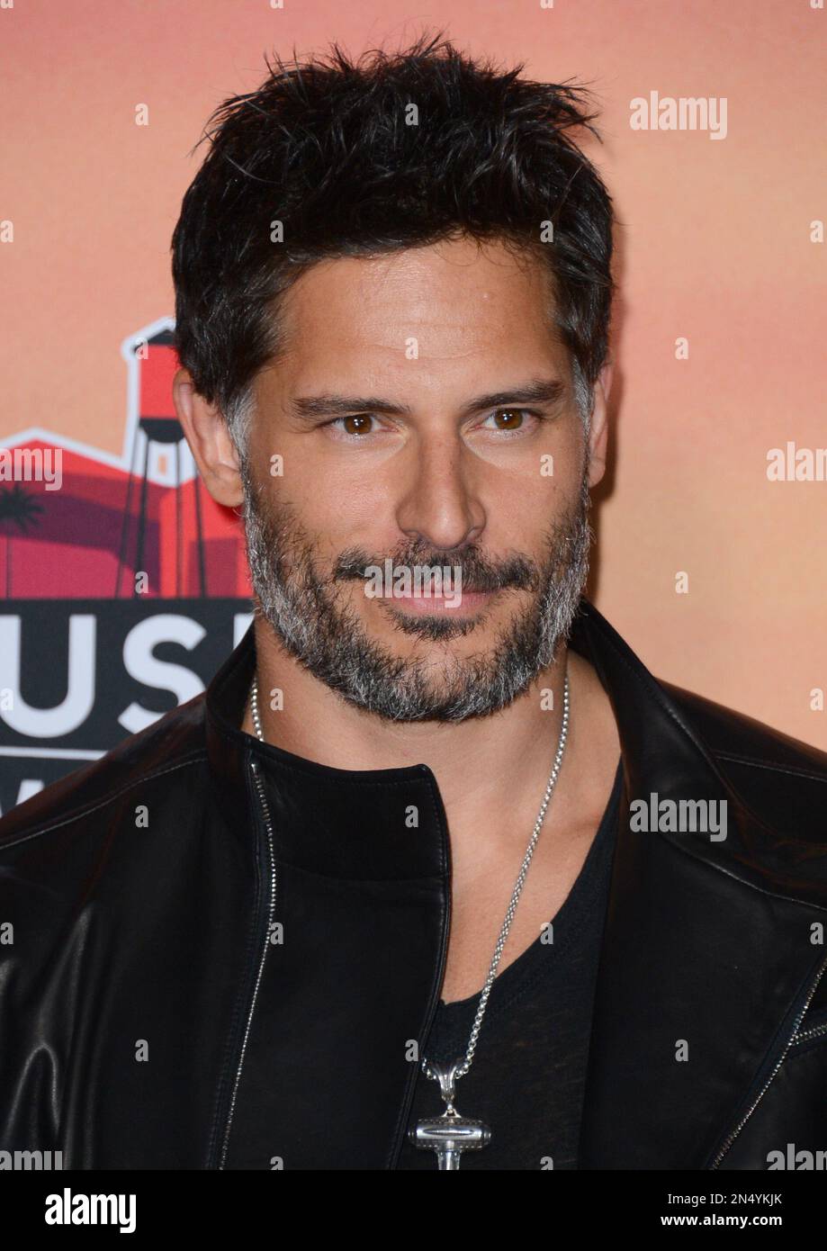 Joe Manganiello poses in the press room at the iHeartRadio Music Awards ...