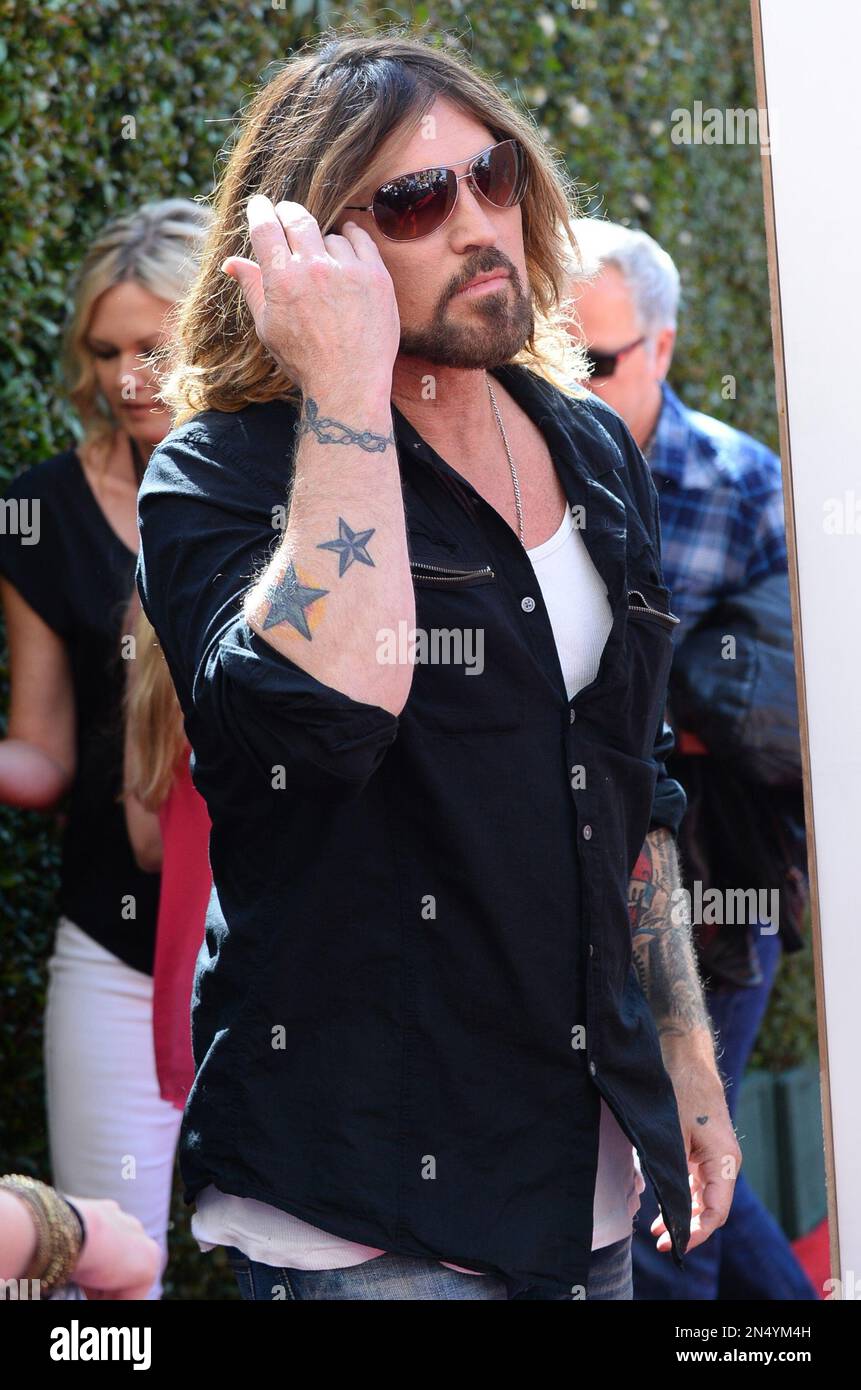 Billy Ray Cyrus arrives at the iHeartRadio Music Awards at the Shrine ...