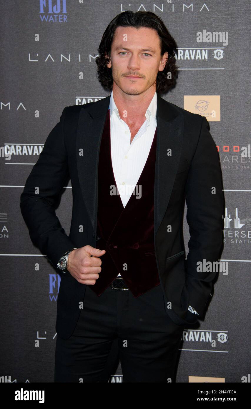 British actor Luke Evans arrives for the Battersea Power Station Annual ...