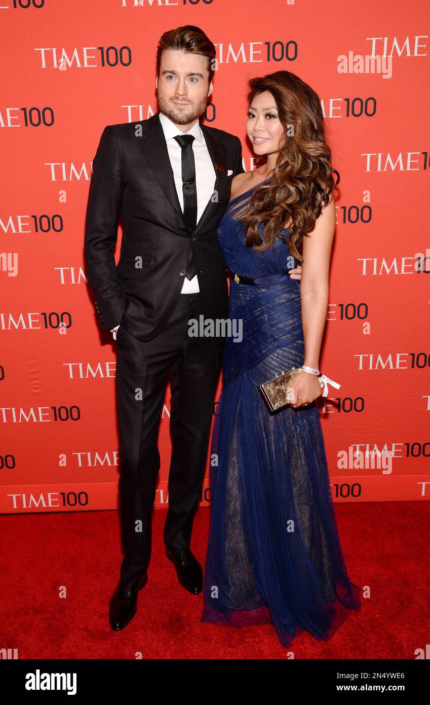 Peter Cashmore, left, and guest arrive at the 2014 TIME 100 Gala held ...