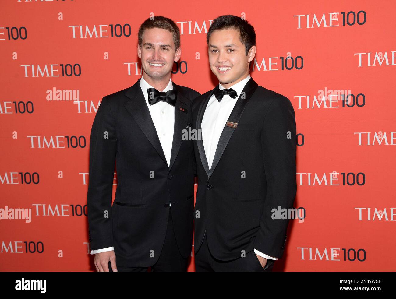 Snapchat co-founders Evan Spiegel and Bobby Murphy arrives at the 2014 ...