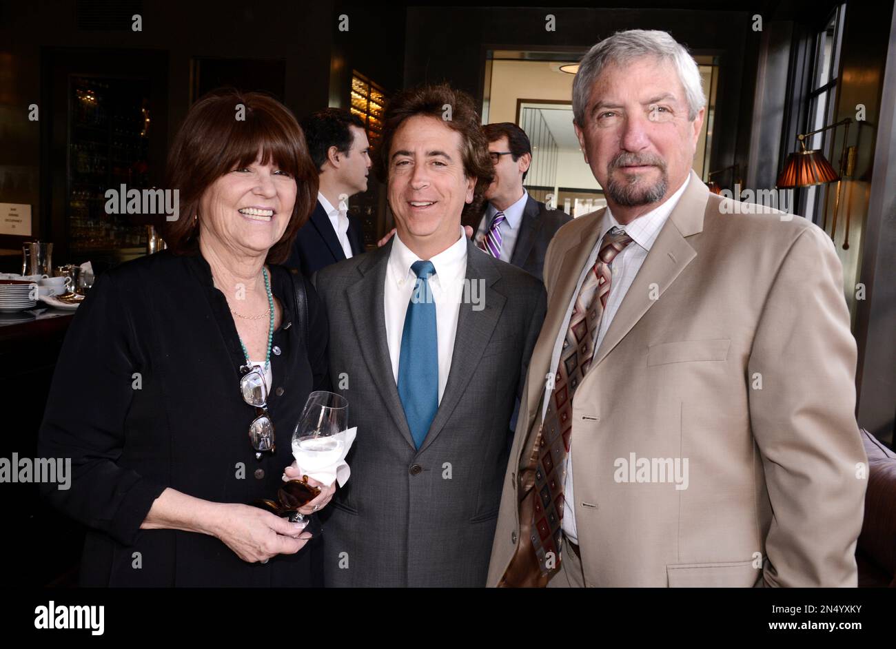Judge Diane Wayne, and from left, Marty Katz, and Steve Scharf attend ...