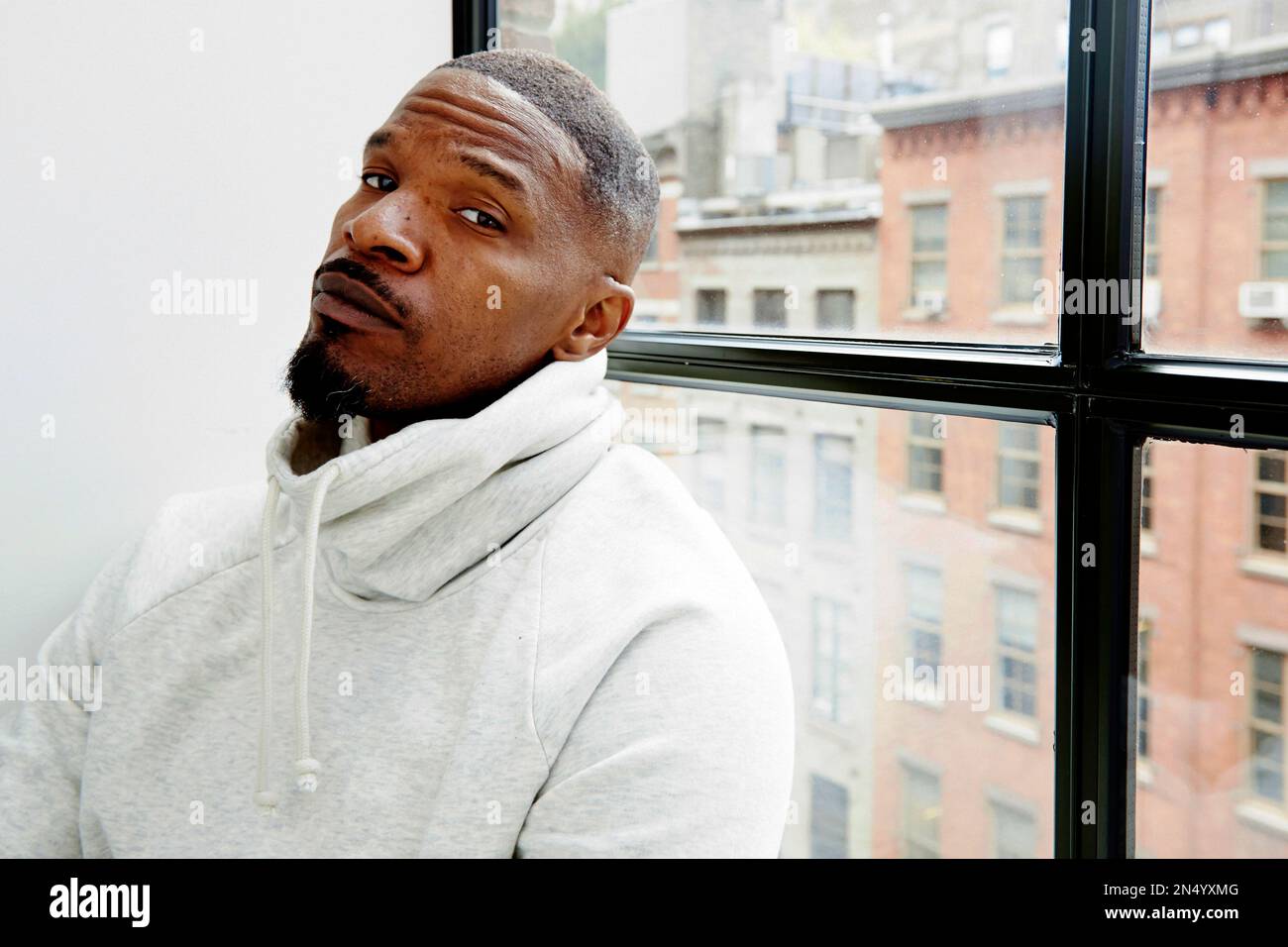 Actor Jamie Foxx poses for a portrait at the Crosby Street Hotel, in ...
