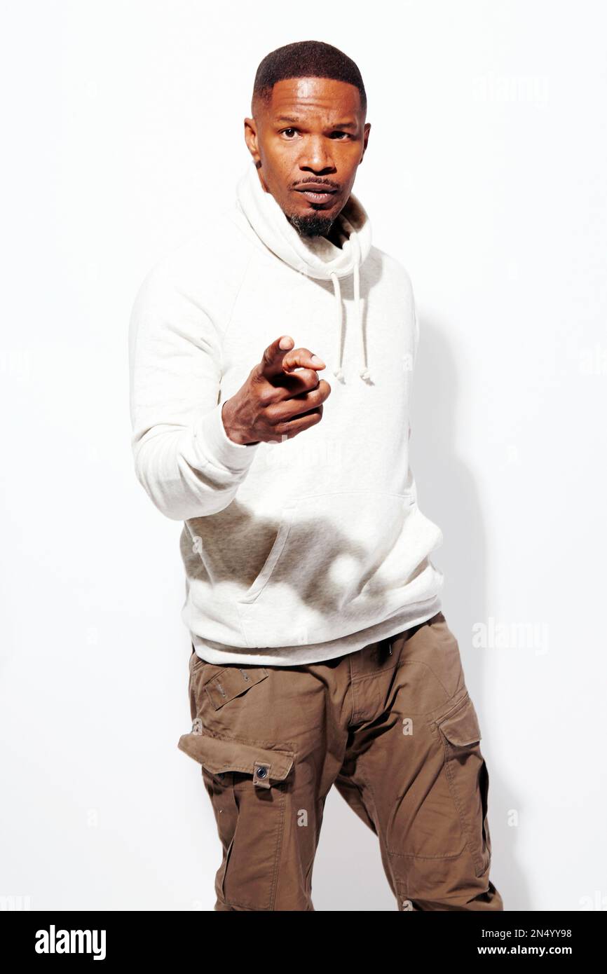 Actor Jamie Foxx poses for a portrait at the Crosby Street Hotel, in ...