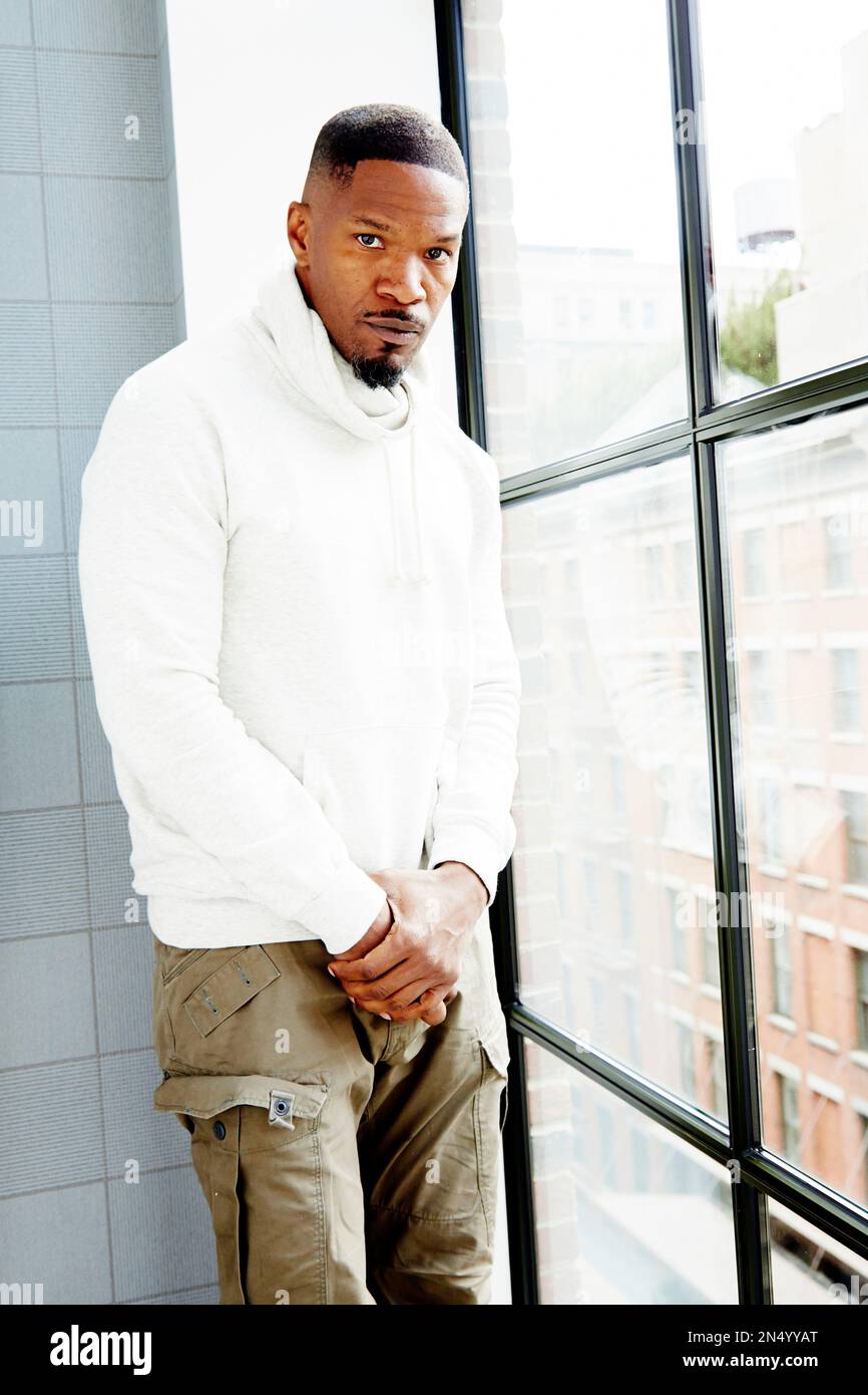 Actor Jamie Foxx poses for a portrait at the Crosby Street Hotel, in ...