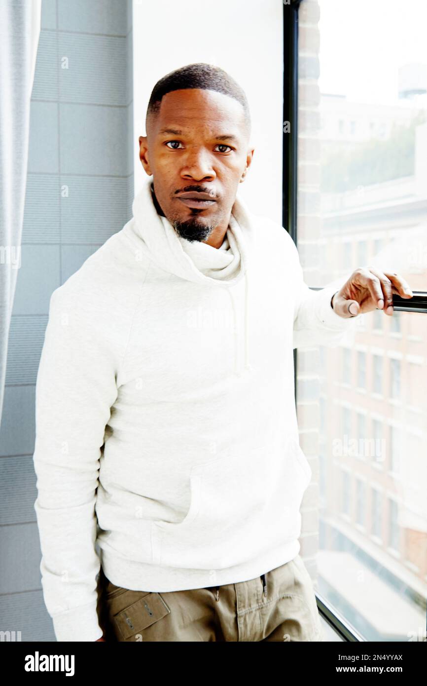 Actor Jamie Foxx poses for a portrait at the Crosby Street Hotel, in ...