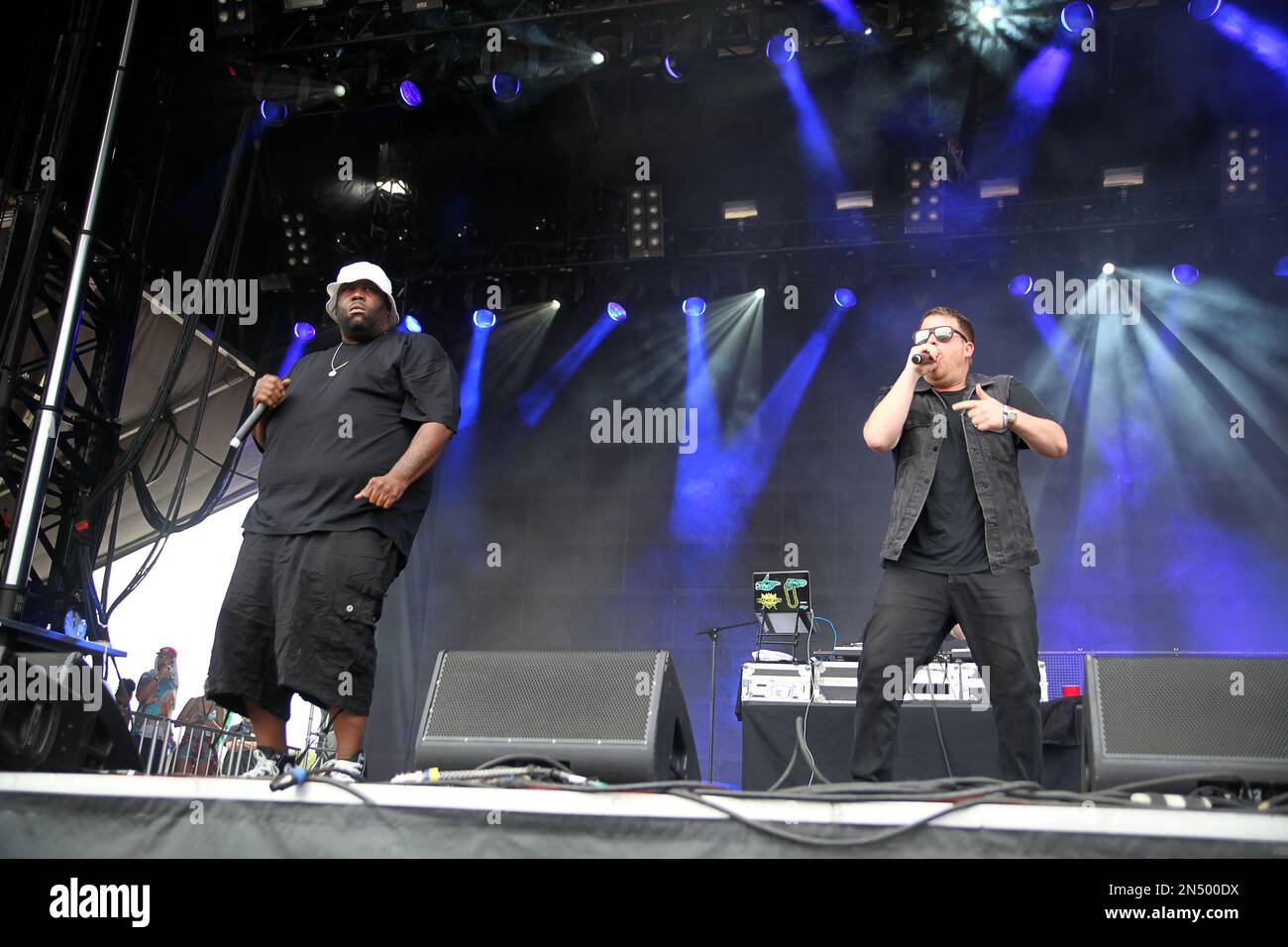 El-P and Killer Mike with Run the Jewels performing as part of the ...