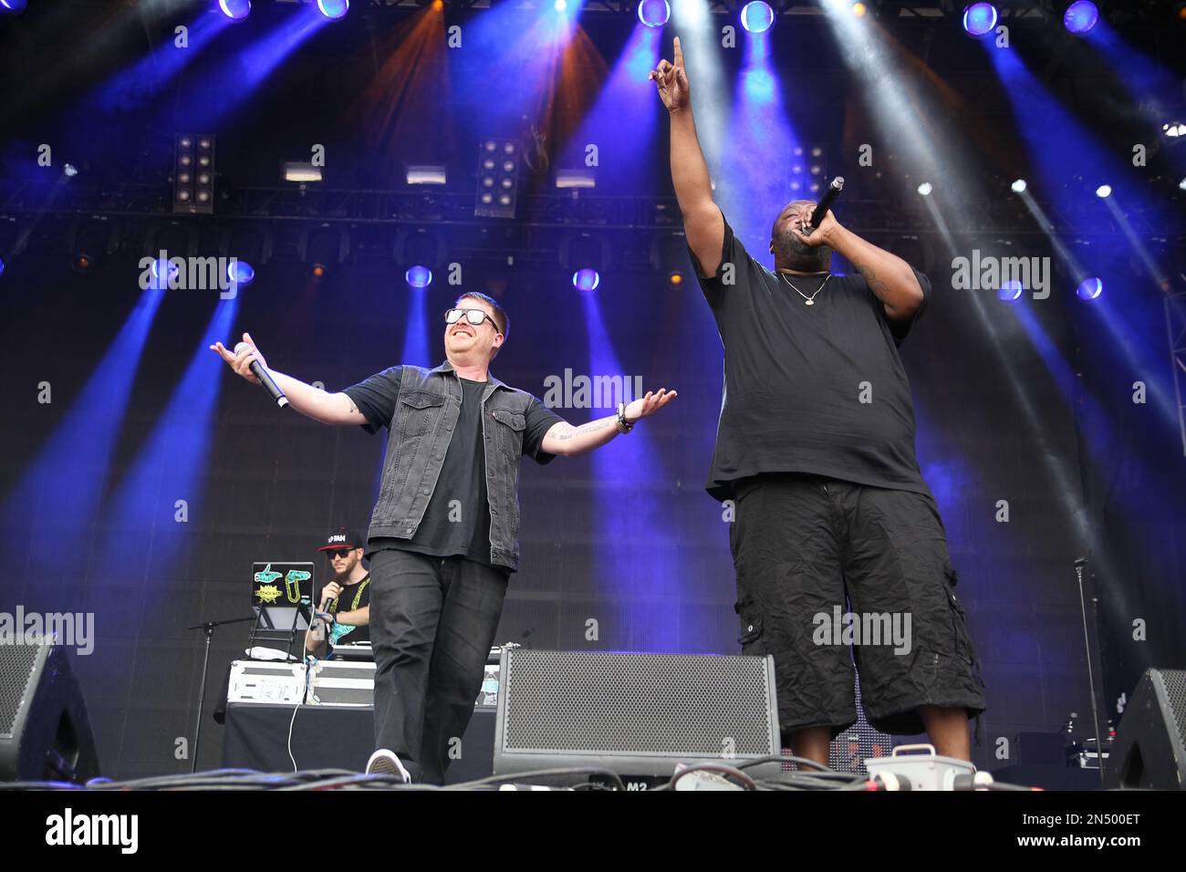 El-P and Killer Mike with Run the Jewels performing as part of the ...