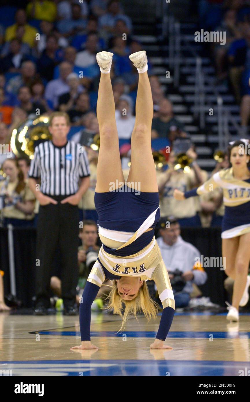 Pittsburgh cheerleaders perform during a second-round game against ...