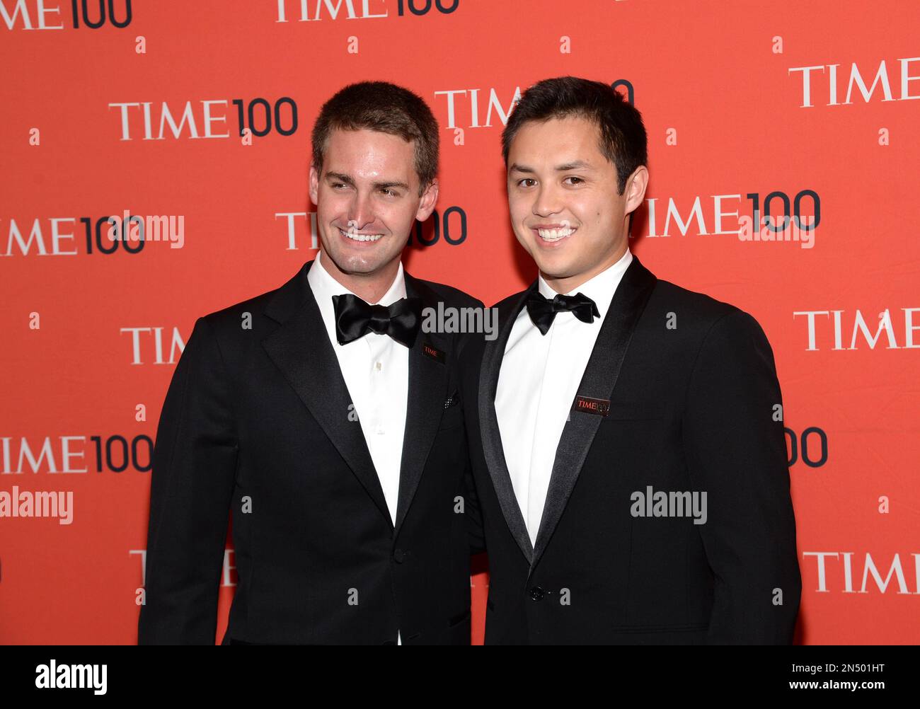SnapChat founders Evan Spiegel and Bobby Murphy arrive at 2014 TIME 100 ...