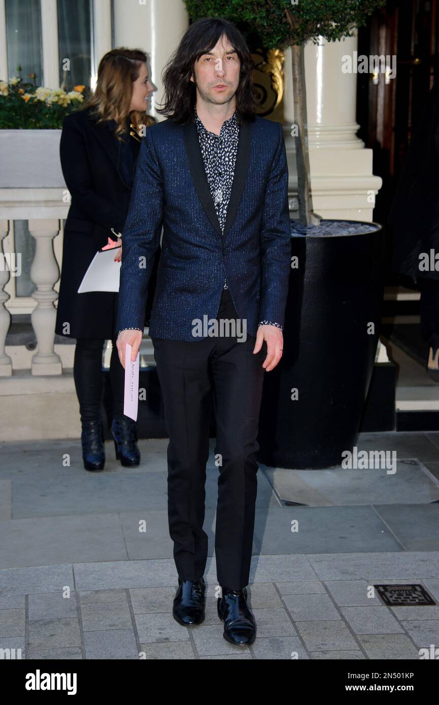 Bobby Gillespie arrives for the Kate Moss Clothing after party at a ...