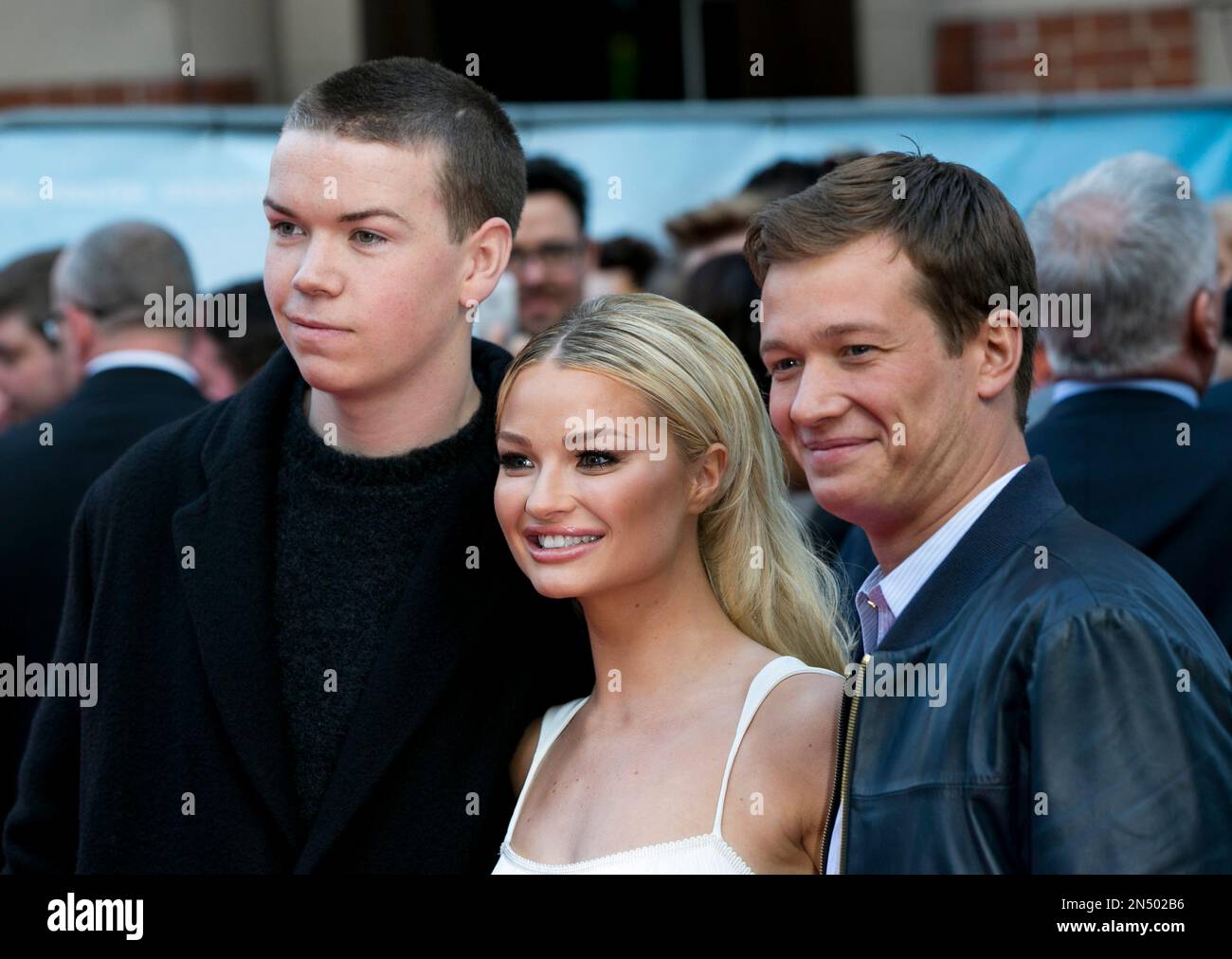 English actress Emma Rigby and English actors Will Poulter, left, and ...