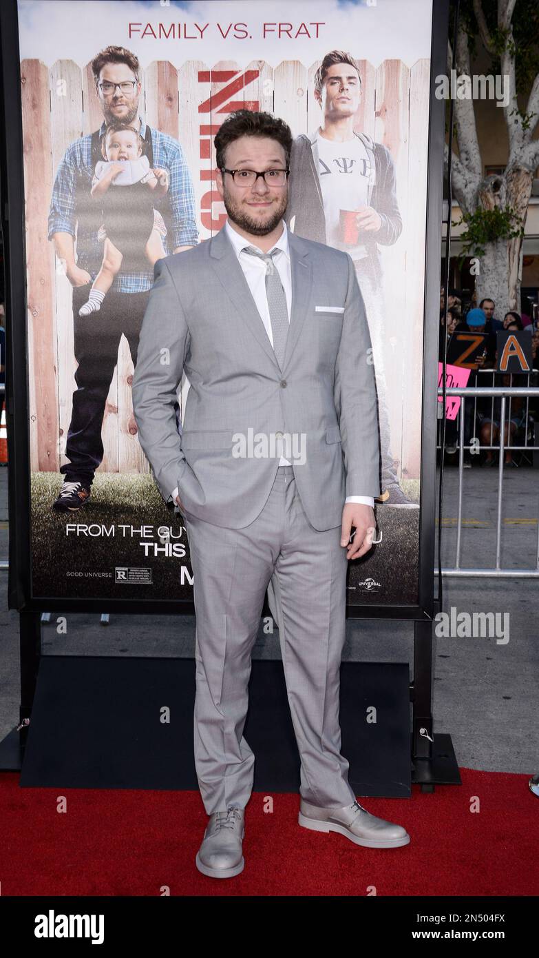 Actor Seth Rogen attends the premiere of the feature film "Neighbors ...