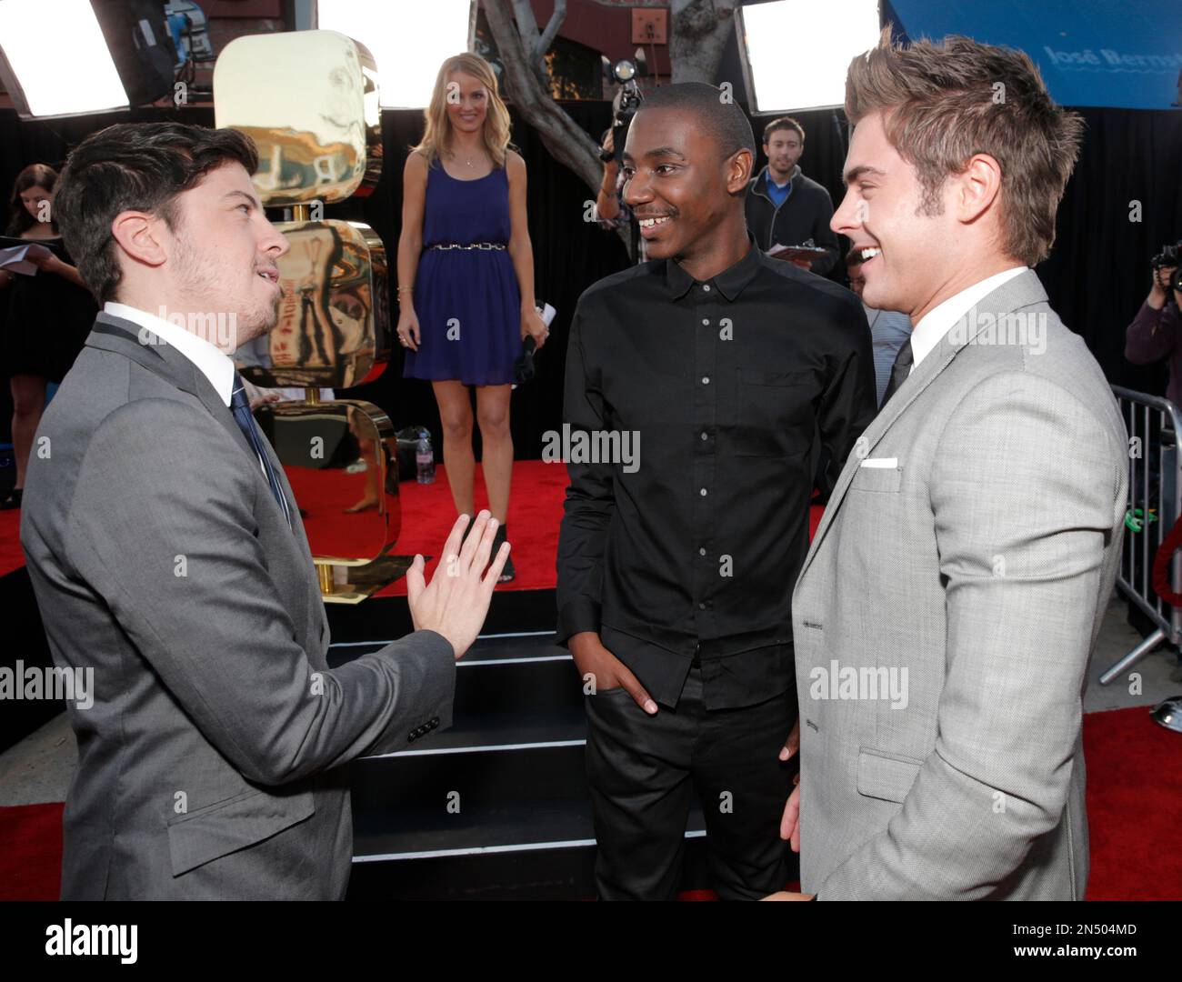 Christopher Mintz-Plasse and from left, Jerrod Carmichael and Zac Efron ...