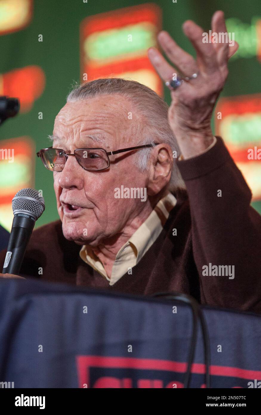 Comic book legend Stan Lee during the Stan Lee Spolight panel at the ...