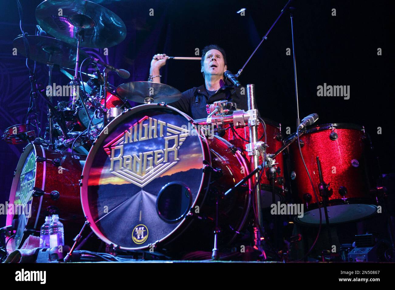 Kelly Keagy of the rock band Night Ranger performs in concert during ...