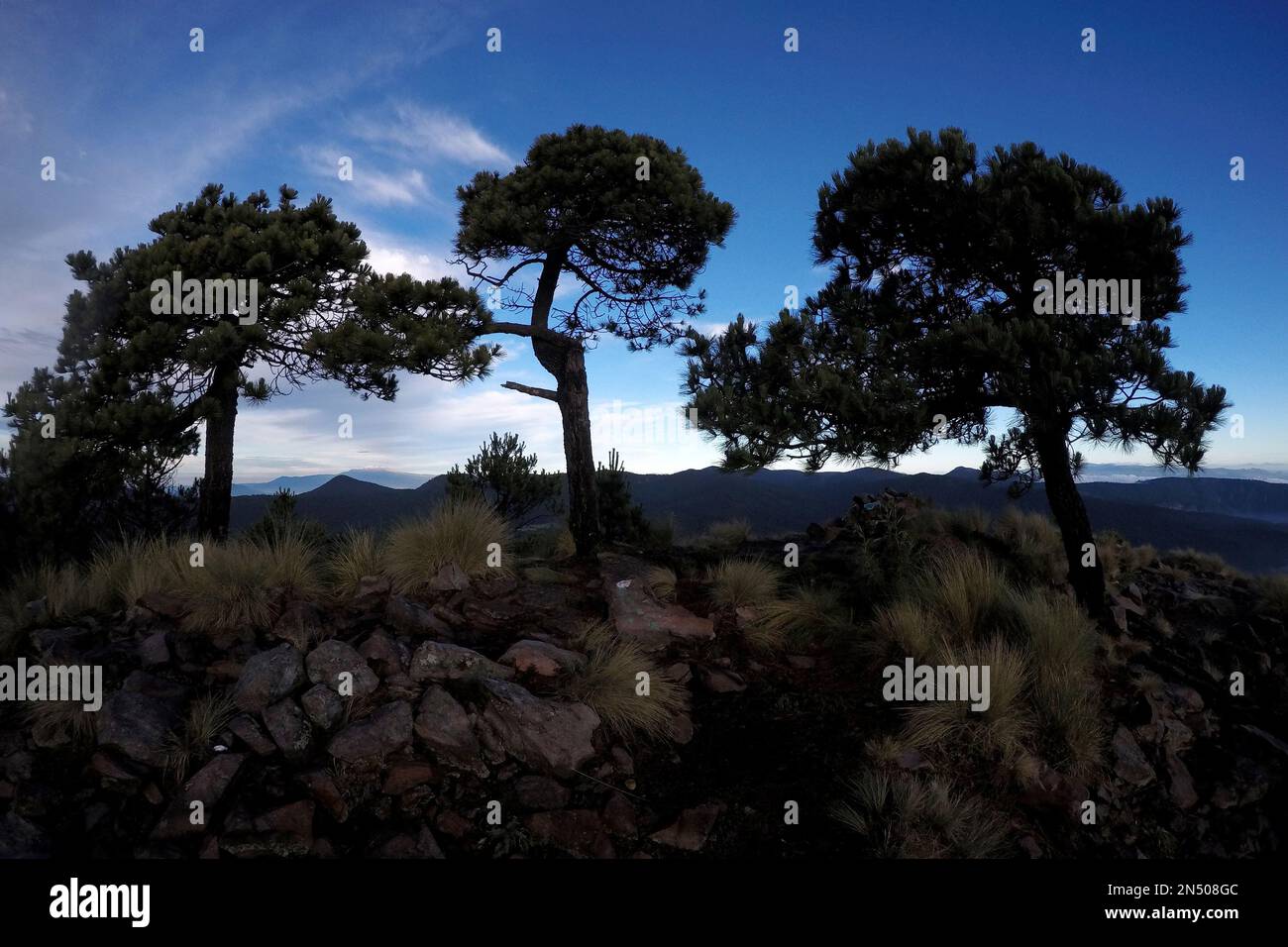February 8, 2023, Mexico City, Mexico: Landscape of the Cumbres del ...