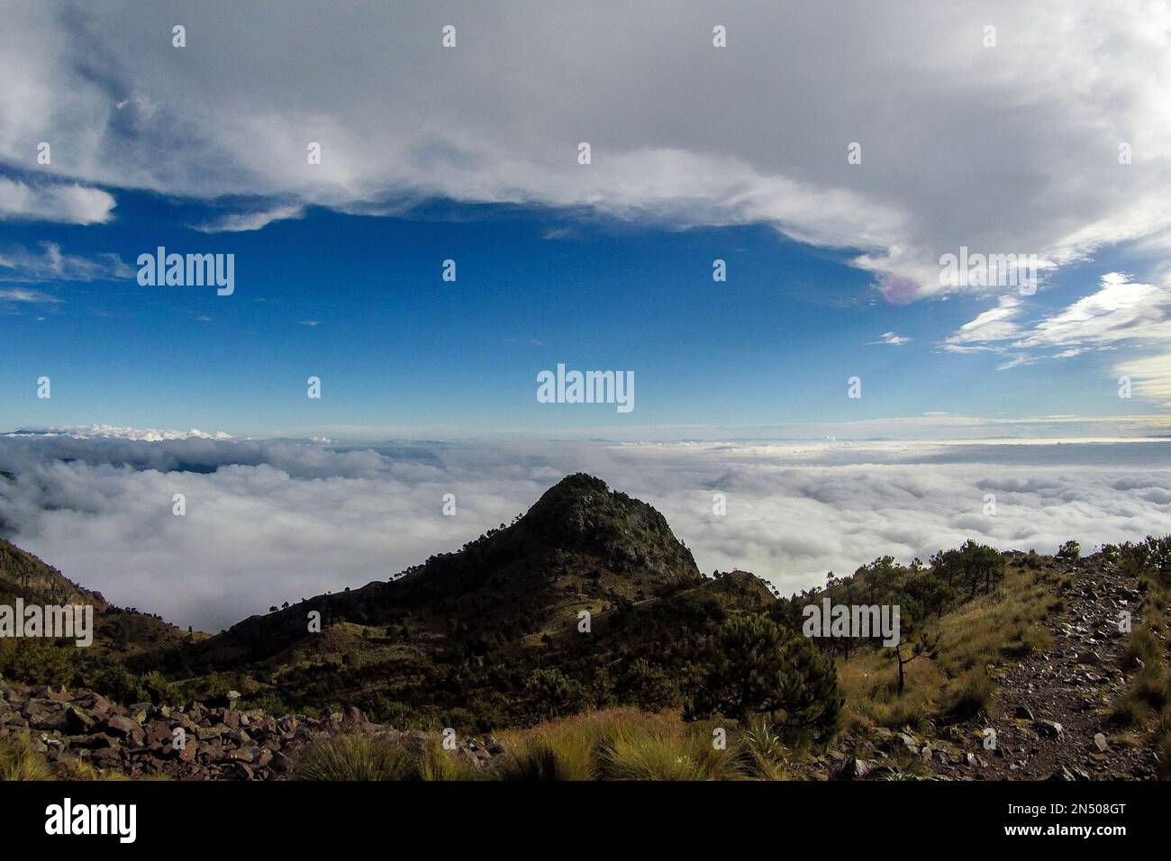 February 8, 2023, Mexico City, Mexico: Landscape of the Cumbres del ...