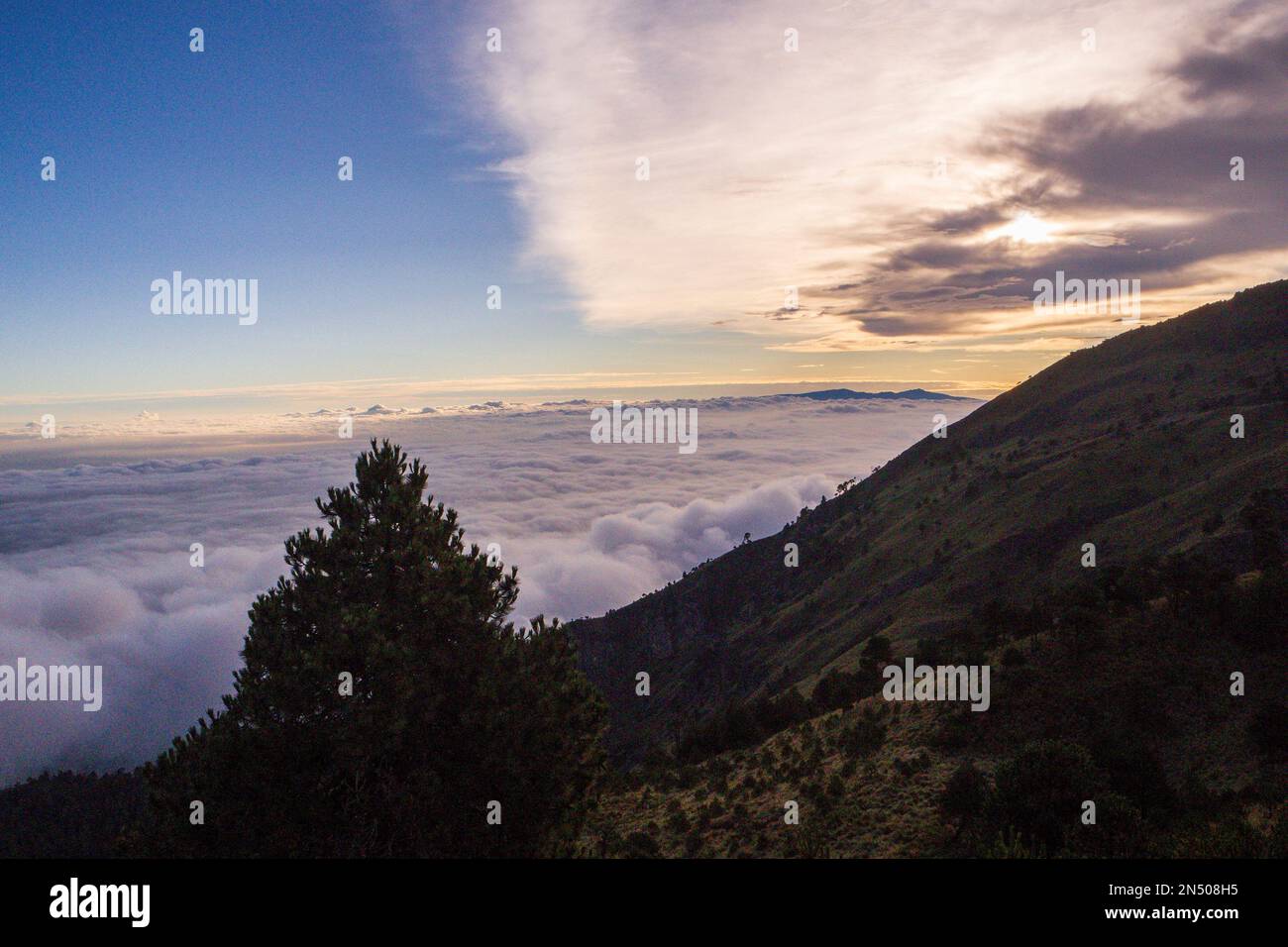 February 8, 2023, Mexico City, Mexico: Landscape of the Cumbres del ...