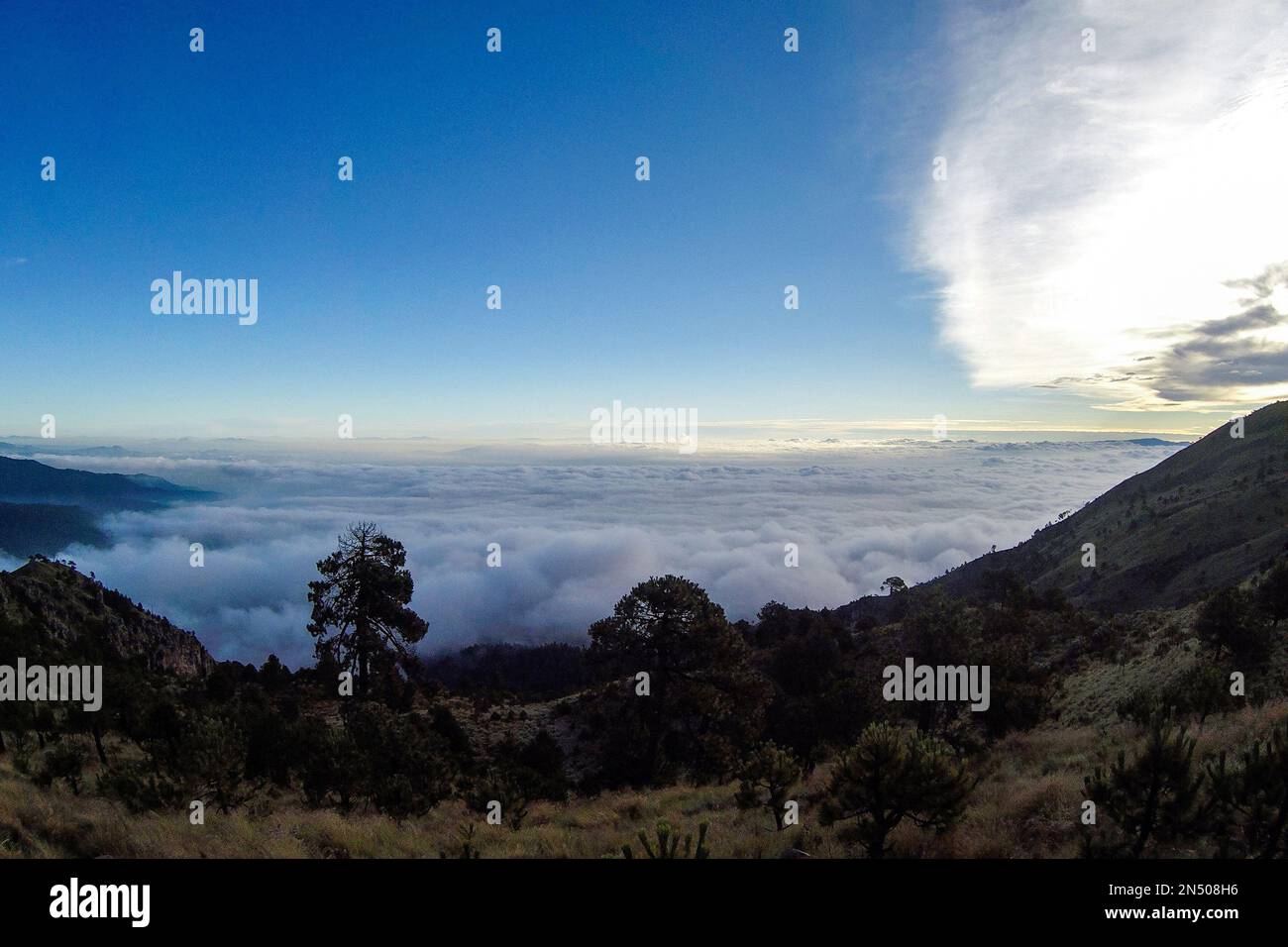 February 8, 2023, Mexico City, Mexico: Landscape of the Cumbres del ...