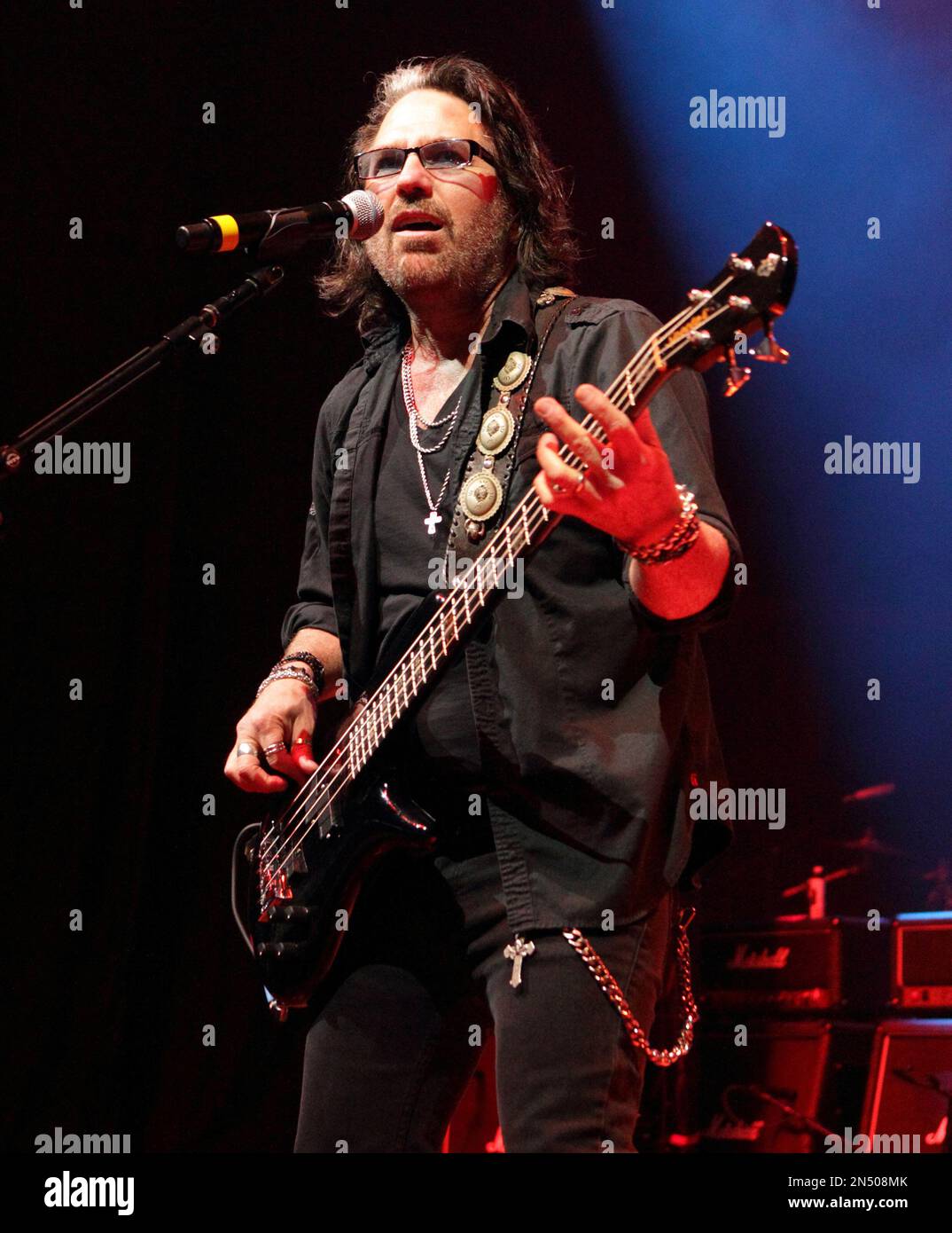 Kip Winger of the rock band Winger performs in concert during the M3 ...