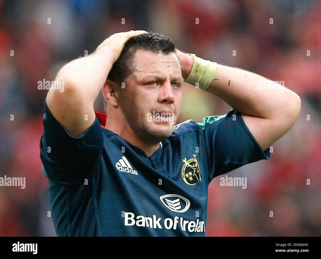 Munster's James Coughlan reacts after losing to Toulon during their ...