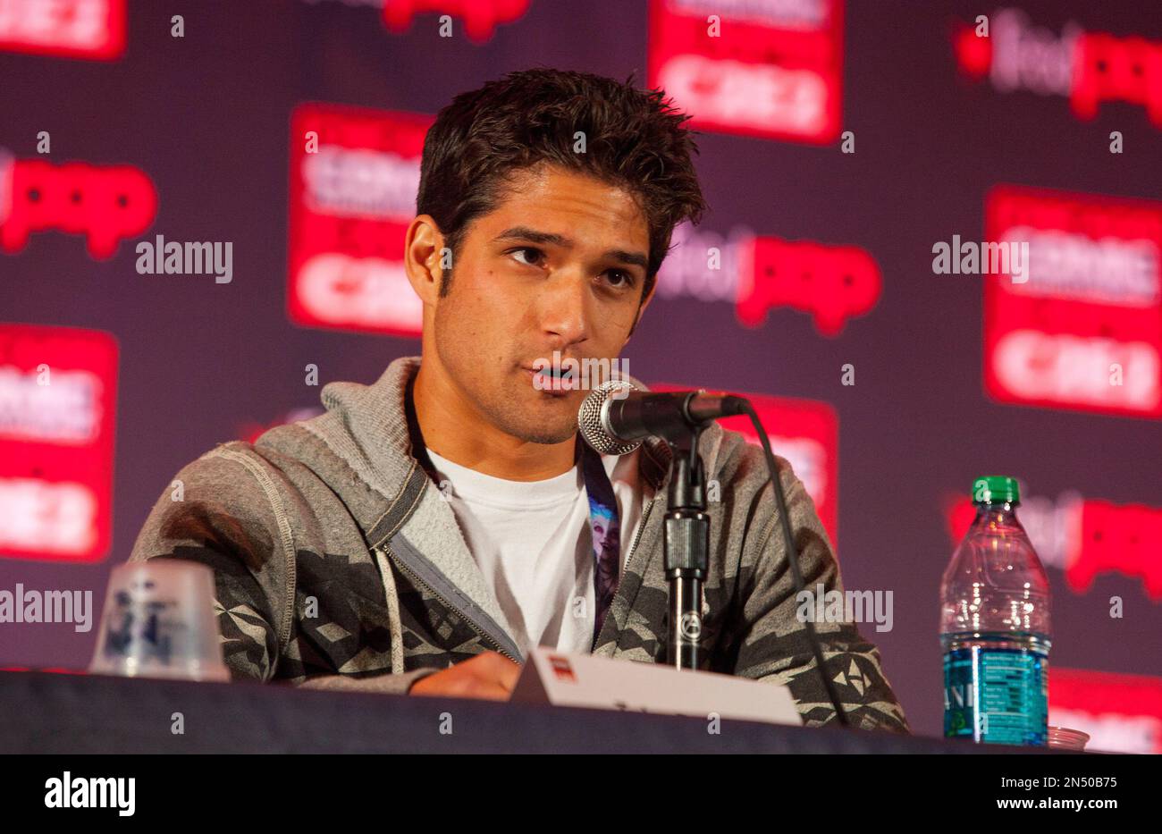 Actor Tyler Posey at the Teen Wolf panel at the Chicago Comic ...