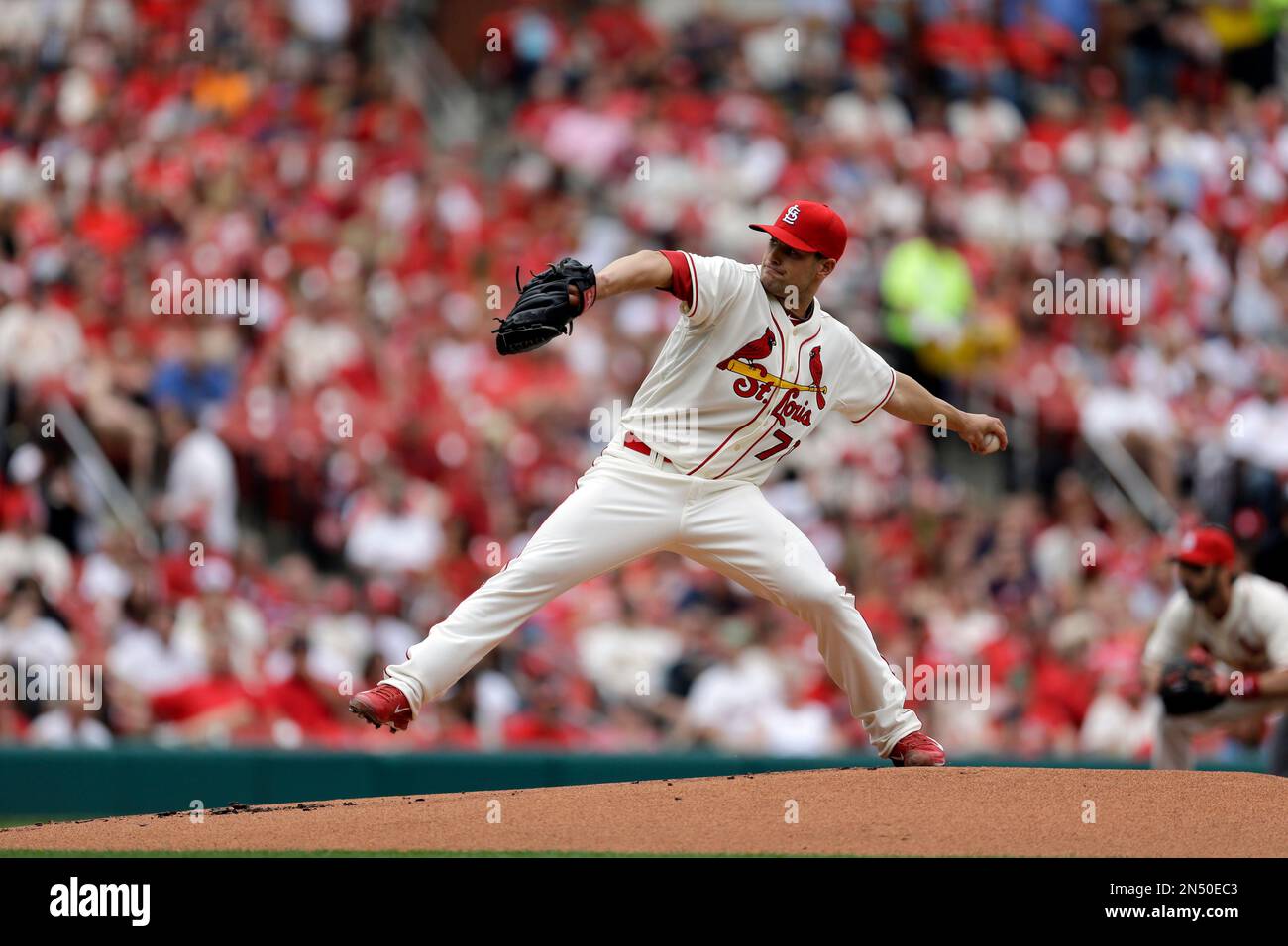 St. Louis Cardinals starting pitcher Tyler Lyons throws during the ...