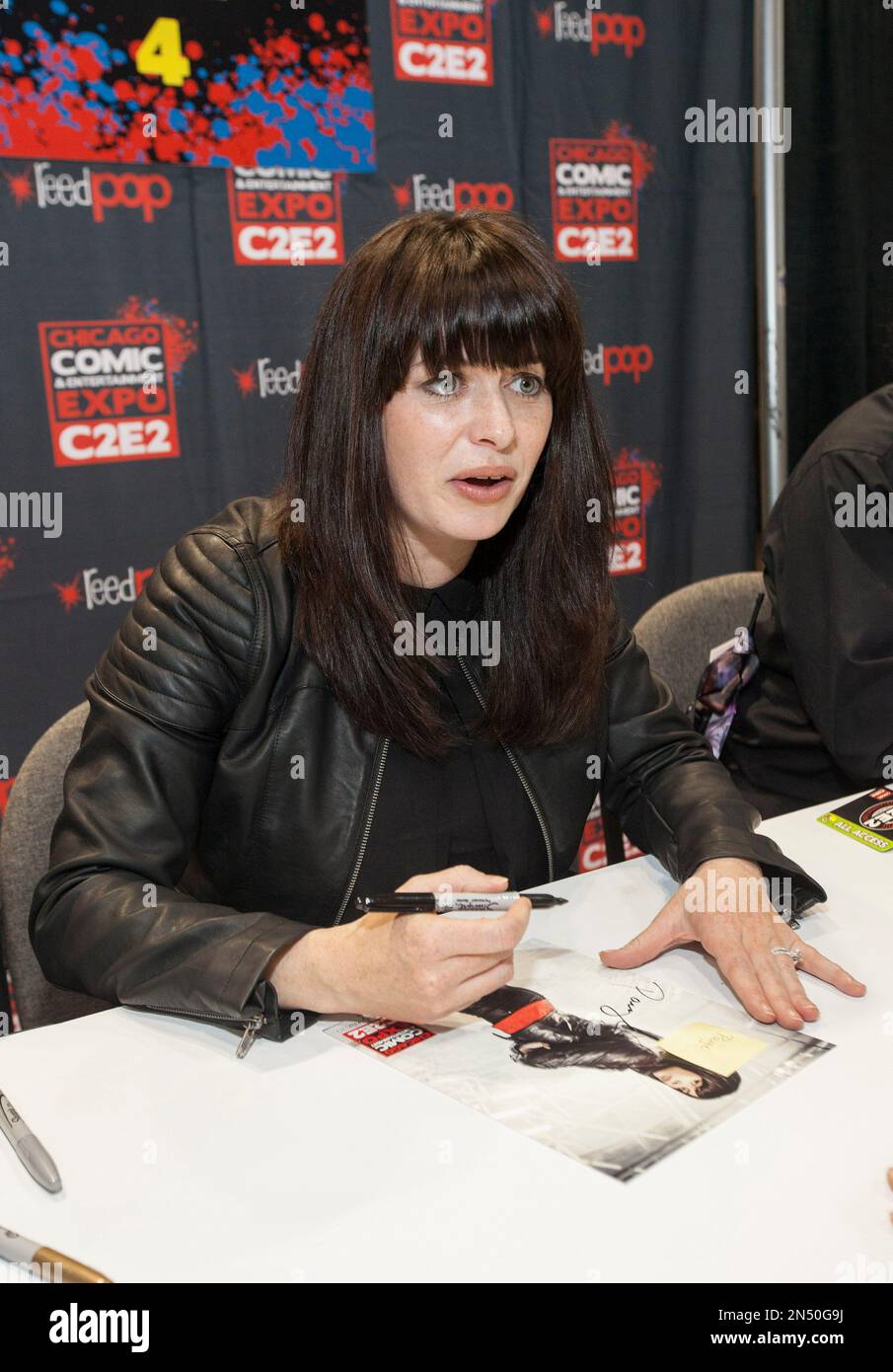 Welsh actress Eve Myles at the Chicago Comic & Entertainment Expo at ...