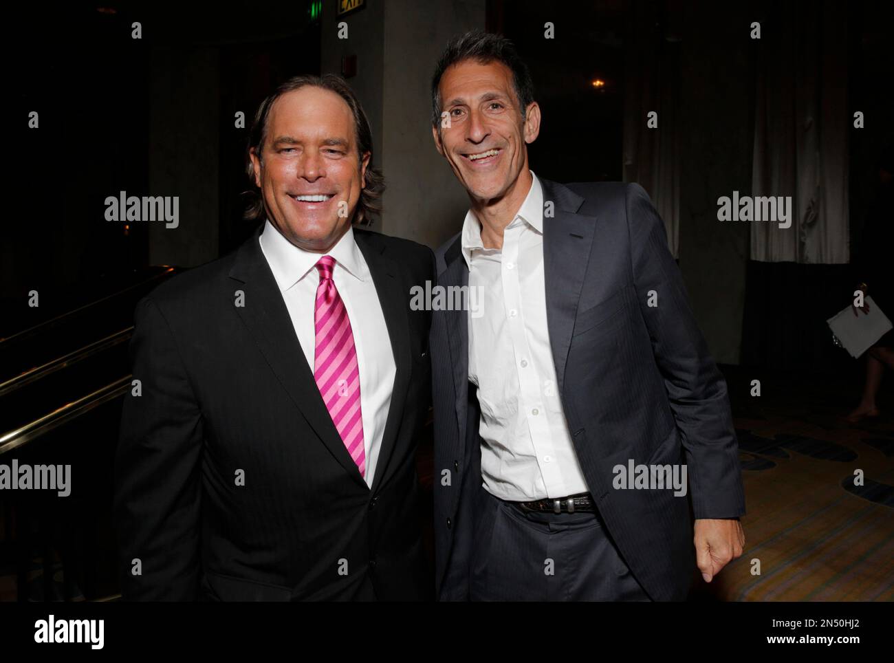 Steve Mosko, left, and Michael Lynton, chairman and CEO, Sony Pictures ...