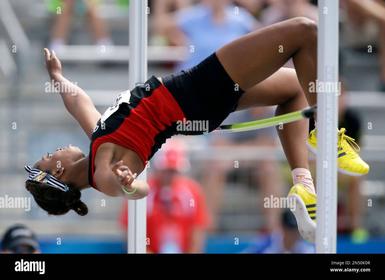 Cincinnati's Erika Hurd clears the bar during the university women's ...