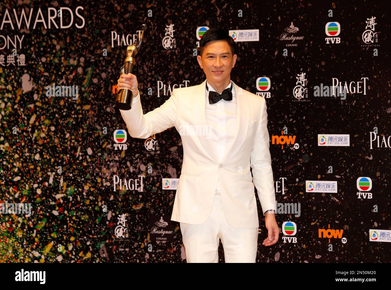 Hong Kong actor Nick Cheung Ka-fai poses after winning the Best Actor ...