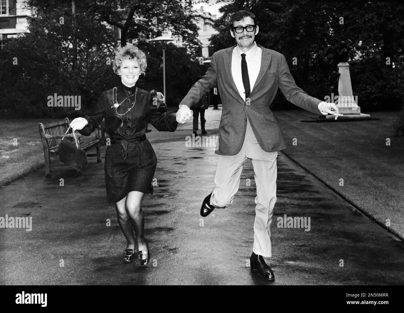 Actor Peter O'Toole and his leading lady Petula Clark dance along the ...