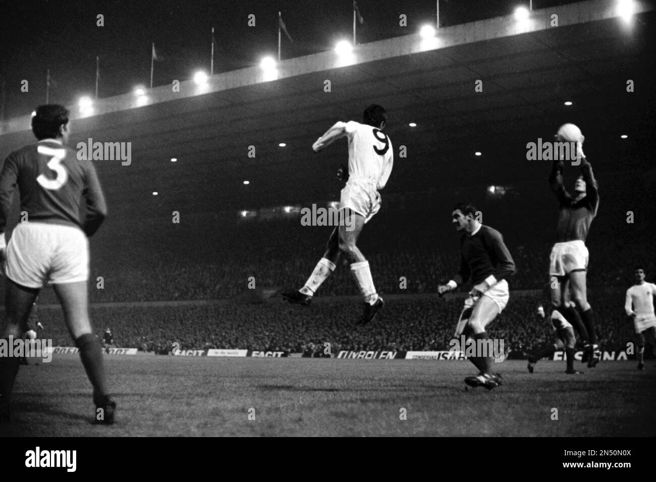 Felipe Ribaudo, no. 9, of the Estudiantes Club of Argentina, sees his ...