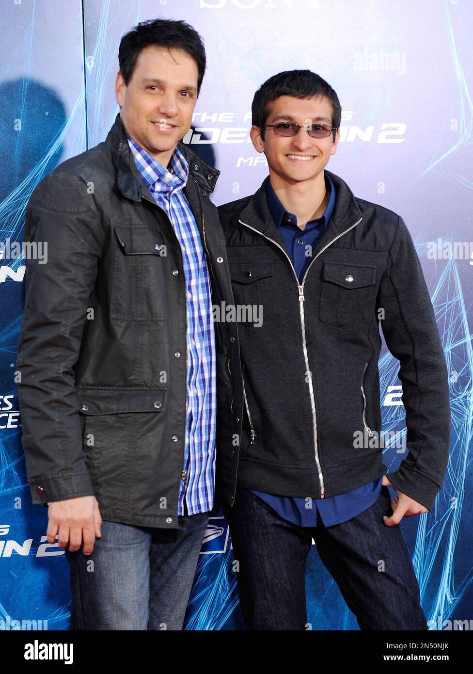 Actor Ralph Macchio and son Daniel Macchio attend the premiere of "The ...