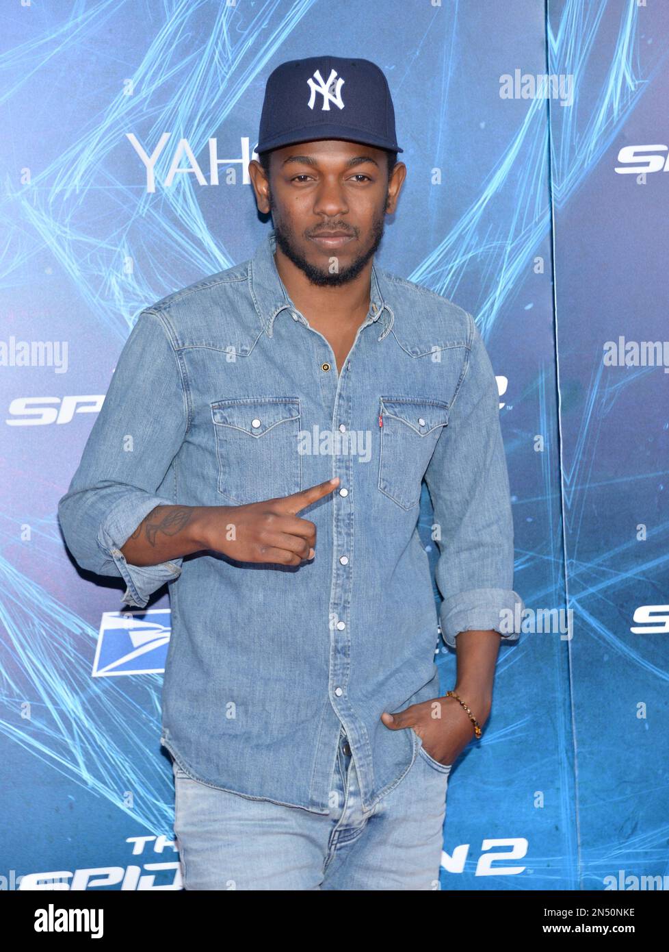 Singer Kendrick Lamar attends the premiere of "The Amazing Spider-Man 2 ...