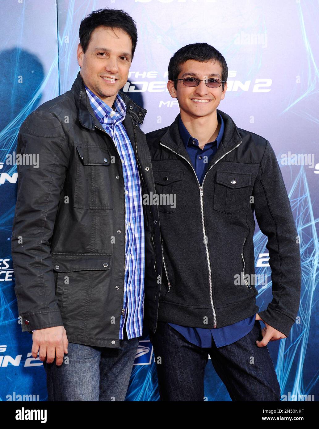 Actor Ralph Macchio and son Daniel Macchio attend the premiere of "The ...