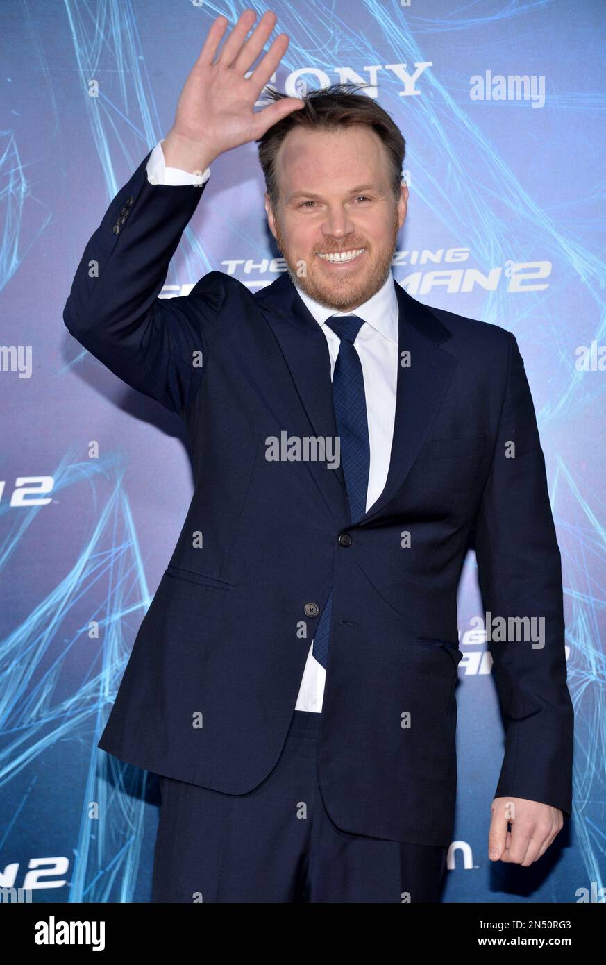 Director Marc Webb arrives at the NY Premiere of "The Amazing Spider ...