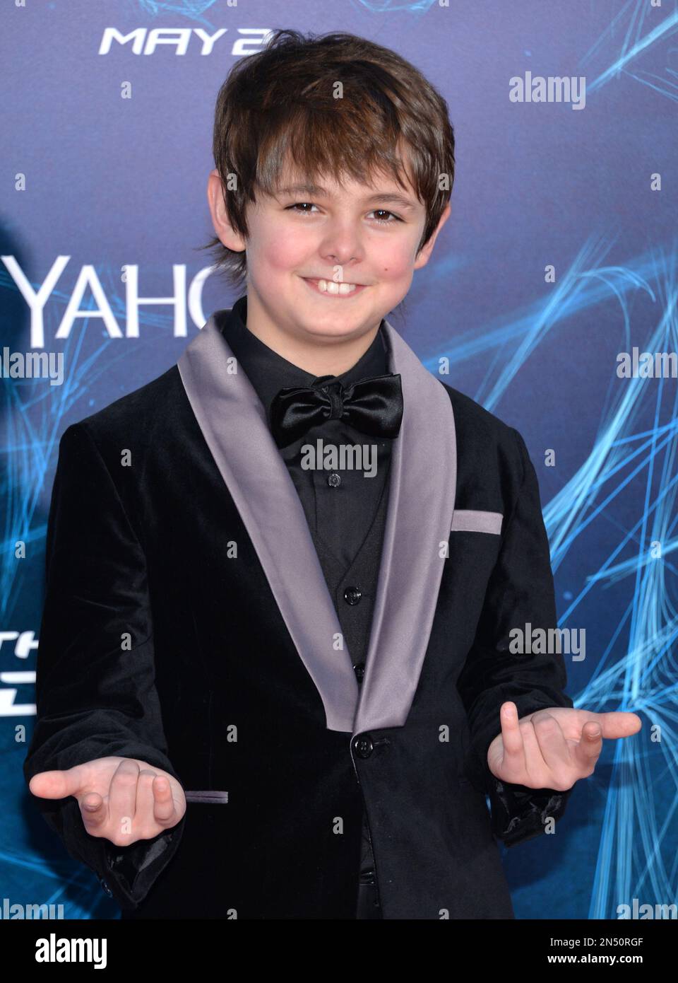 Max Charles arrives at the NY Premiere of "The Amazing Spider-Man 2" on ...