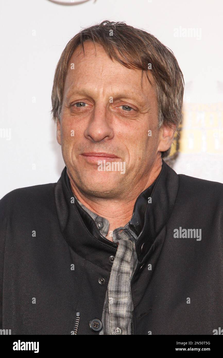 Skateboarder Tony Hawk attends the 6th Annual Revolver Golden Gods ...