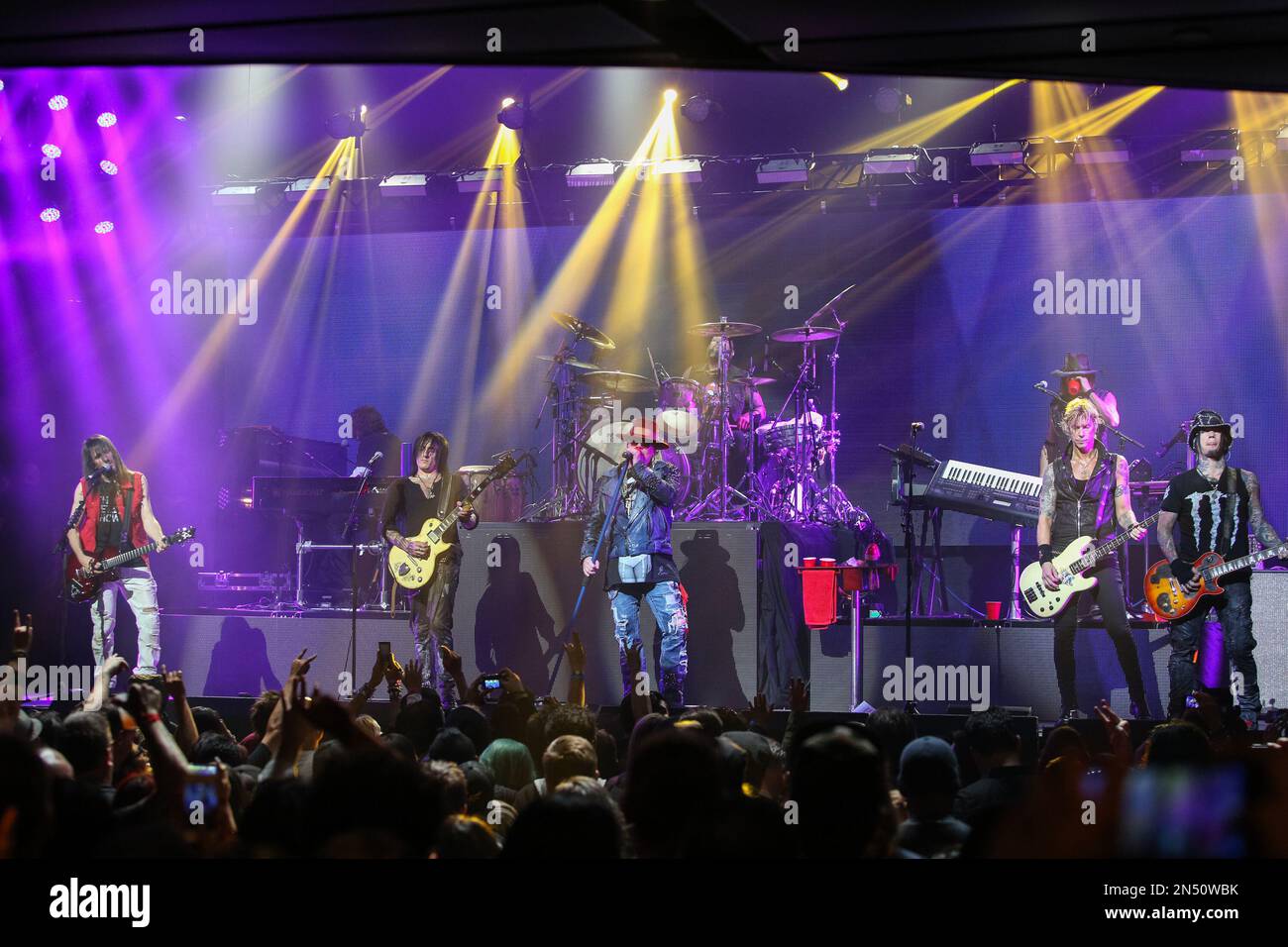 From left, guitarist Ron "Bumblefoot" Thal, guitarist Richard Fortus ...
