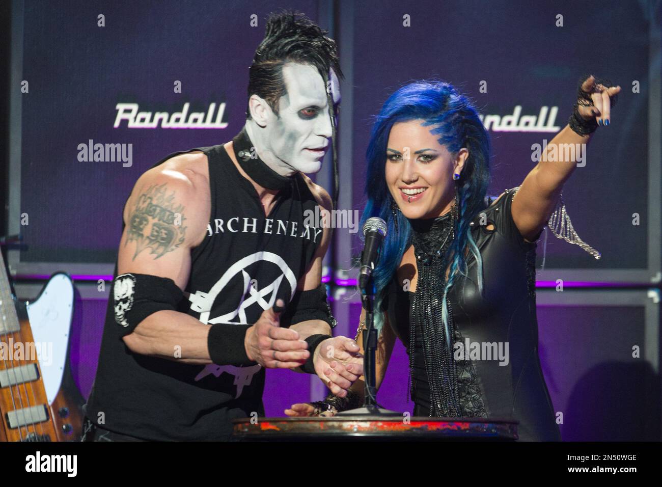 Doyle Wolfgang von Frankenstein of The Misfits, left, and Alissa White ...