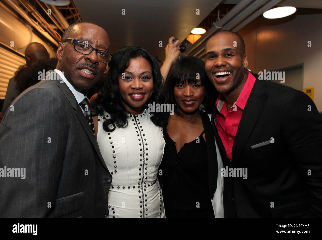From left, actor Courtney B. Vance, cast member Sumayya Ali, actress ...