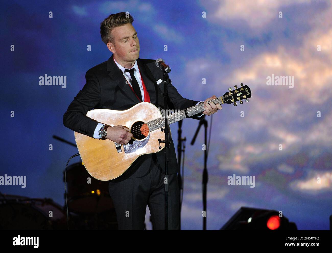 Greg Holden performs on stage at the 31st Annual ASCAP Pop Music Awards ...