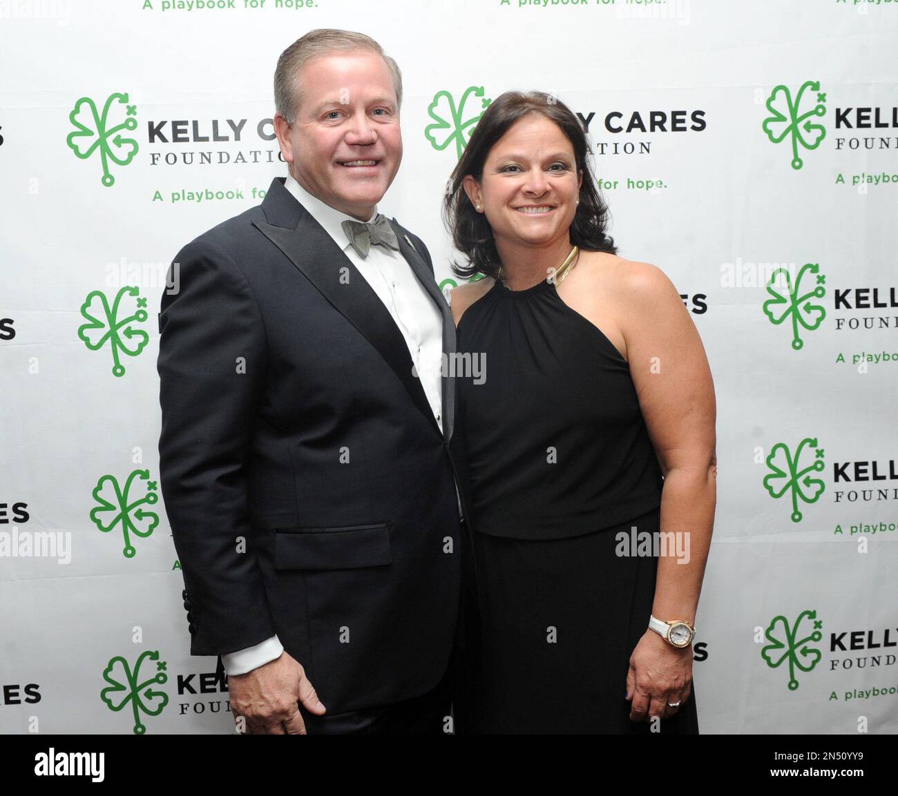 Notre Dame head football coach Brian Kelly and his wife Paqui, founders ...