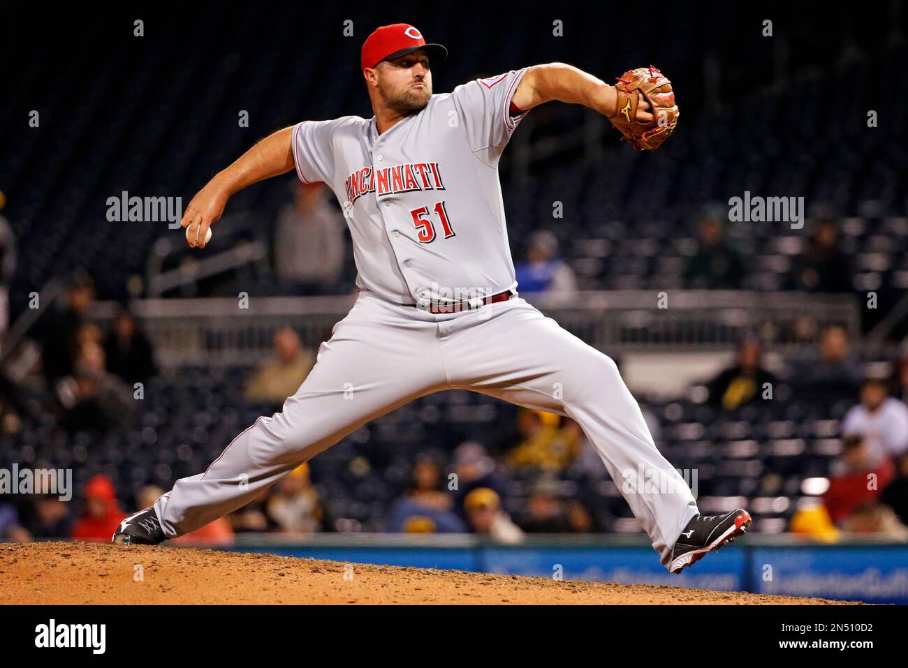 Cincinnati Reds relief pitcher Jonathan Broxton (51) delivers during ...