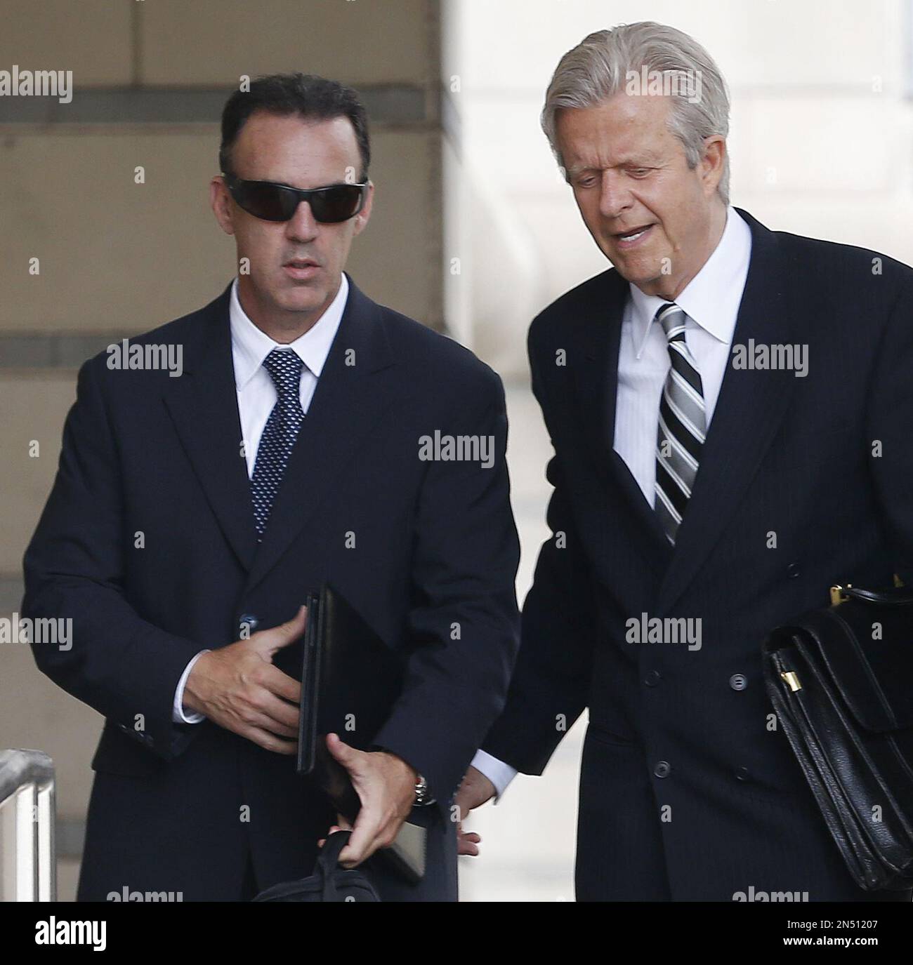 Lt. Ralph Mata, left, of Broward County, Fla., leaves Martin Luther ...
