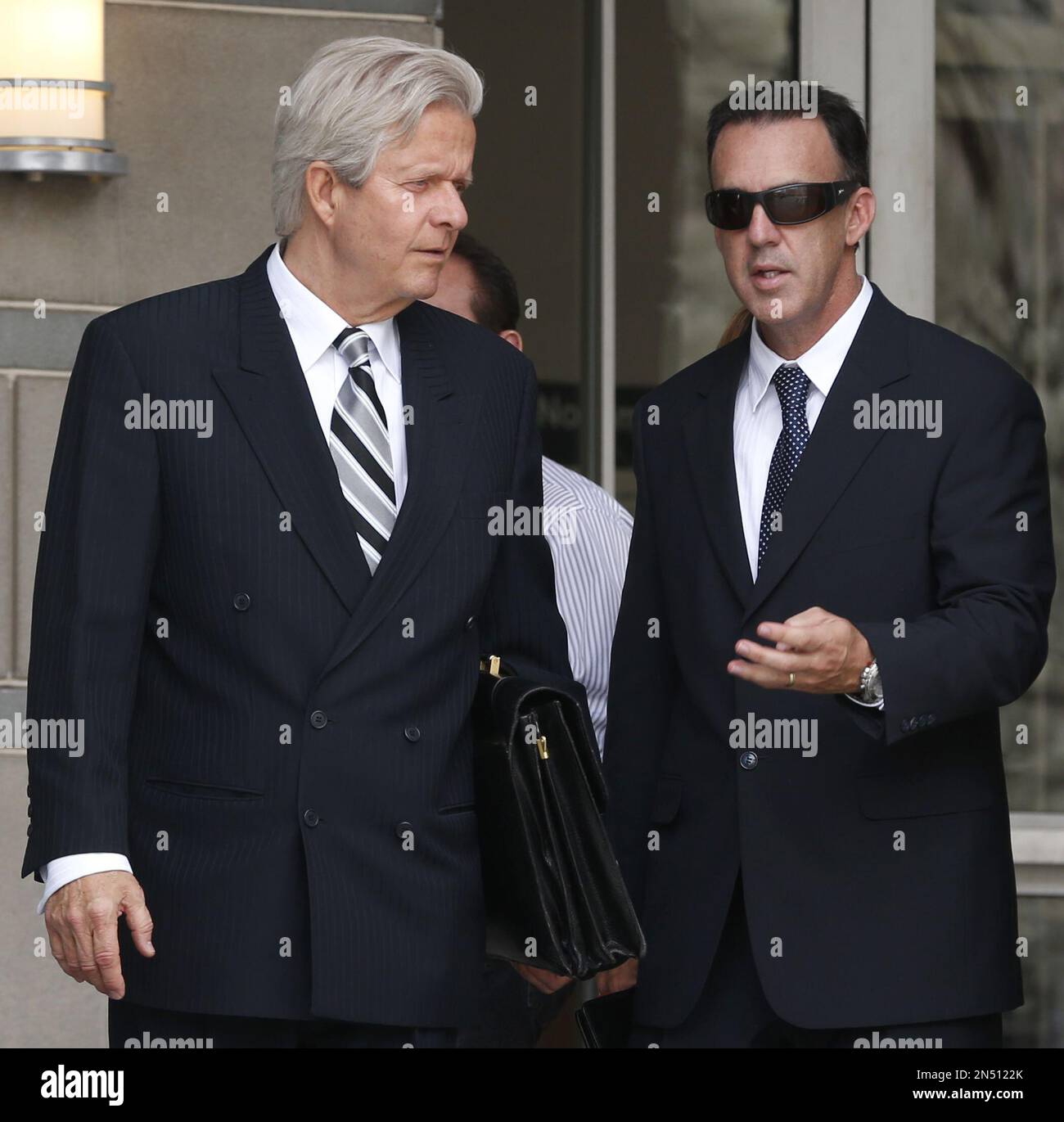 Lt. Ralph Mata, right, of Broward County, Fla., leaves Martin Luther ...