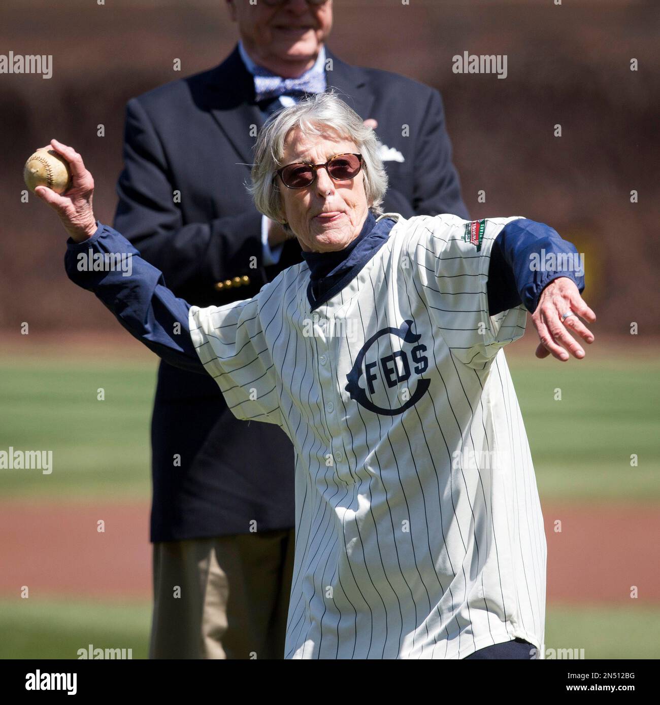 Sue Quigg, of Phoenix, the grandniece of Charles Weeghman, who built ...