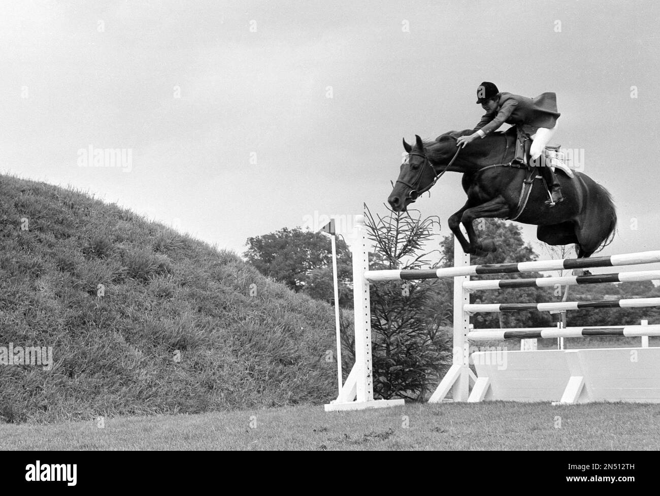 Kathy Kusner on her mount "Fru" is seen in action at the Wills July ...